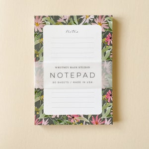 Wildflowers Notepad - 5x7 Notepad - Watercolor Floral Notepad - Office ...