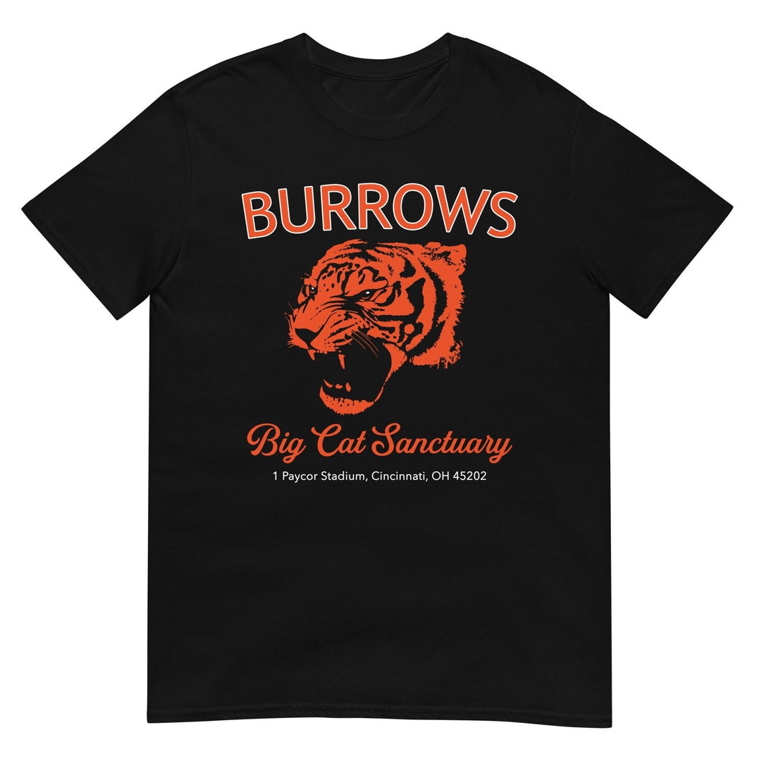 Joe Burrow Bengal Shirt, Cincinnati Football Shirt, Burrows Big Cat Sanctuary Shirt, Game Day ...