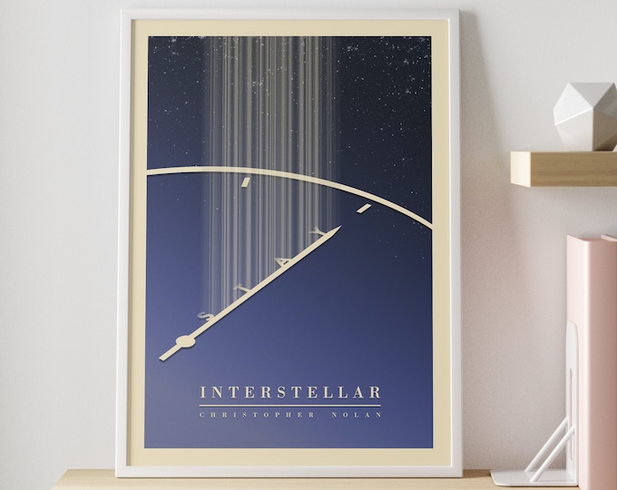 Interstellar Movie Poster Minimalist Abstract Wall Art Print - Etsy