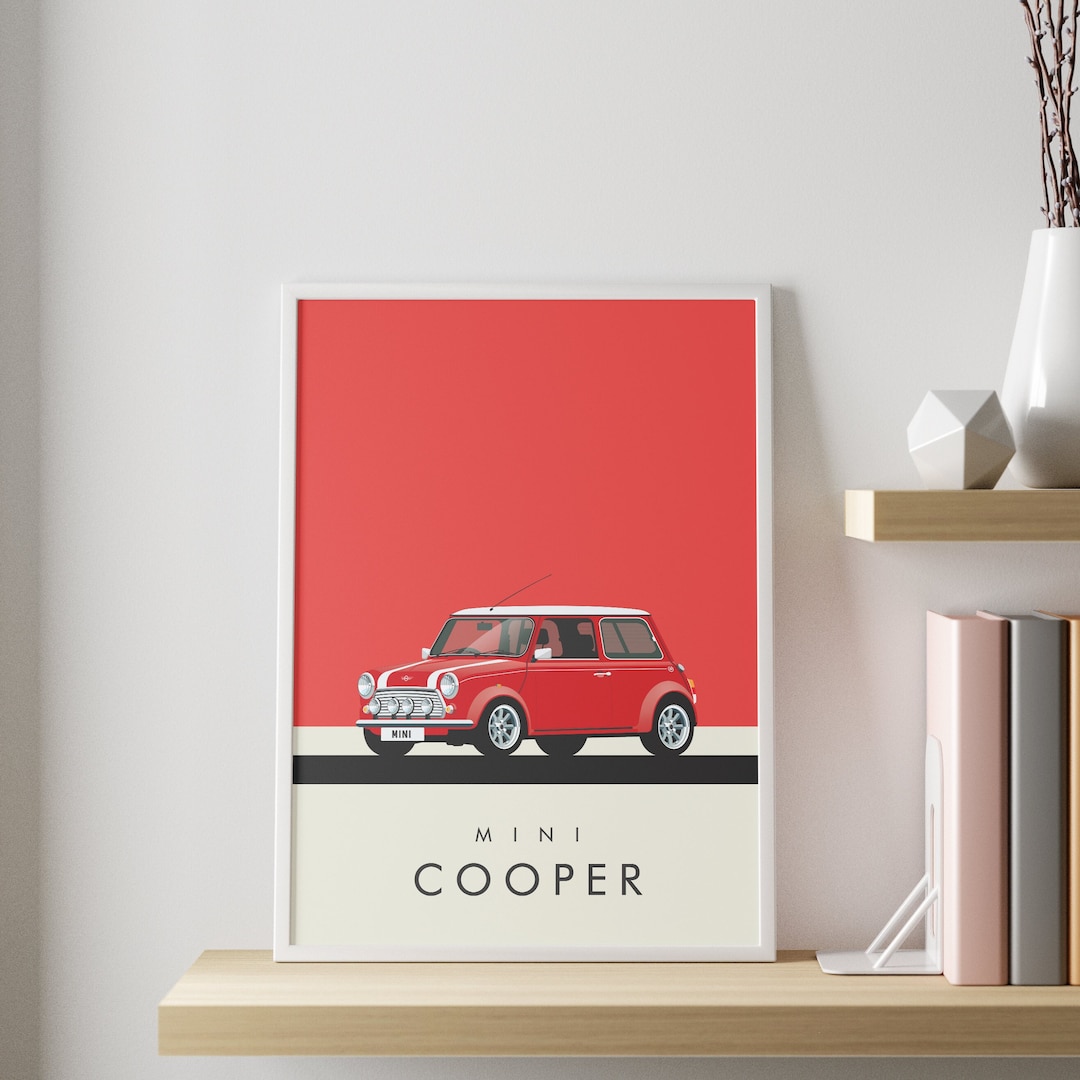 Mini Cooper Mk1 Classic Poster | CUSTOMISABLE and Personalised Add Your ...