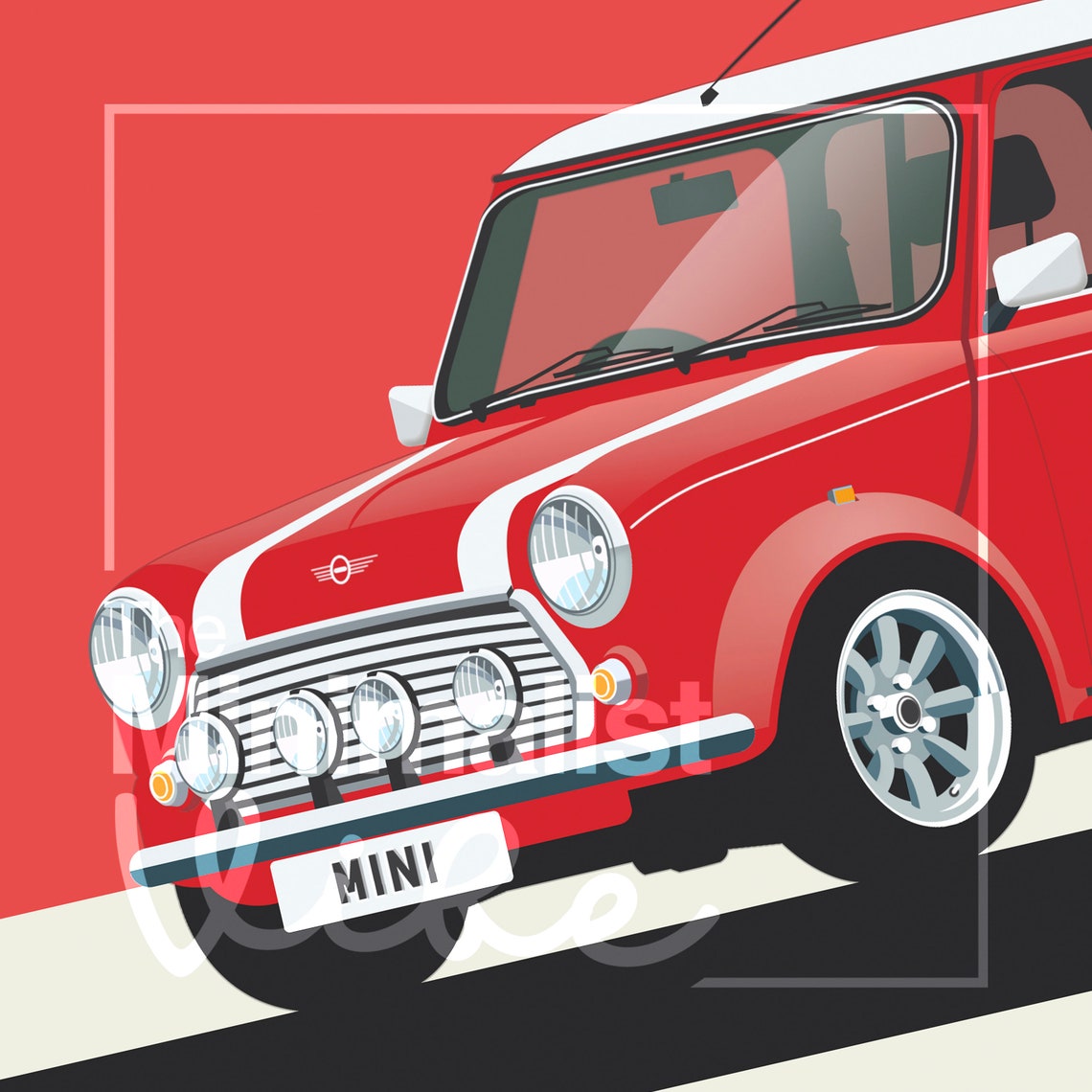 Mini Cooper Poster | DIGITAL DOWNLOAD - Print at Home Mini Mk1 Classic ...