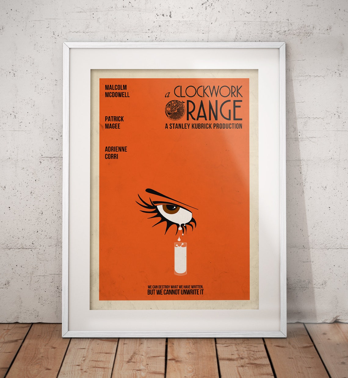 A Clockwork Orange Movie Poster Minimalist Vintage Movie | Etsy