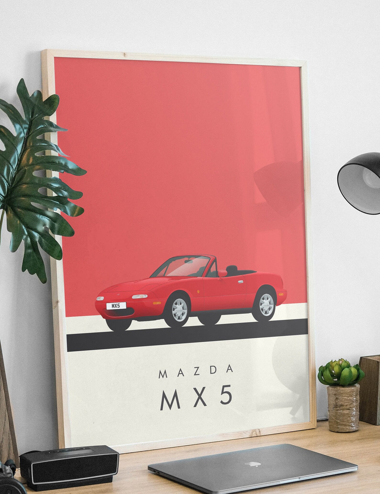 Mazda MX5 Poster | CUSTOM Colour | Personalised Add Your OWN REG | Mark ...