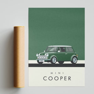 Mini Cooper Poster | DIGITAL DOWNLOAD - Print at Home Mini Mk1 Classic ...