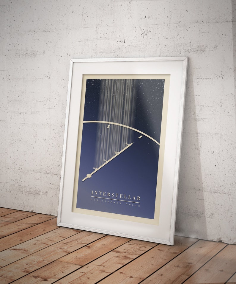 Interstellar Movie Poster Minimalist Abstract Wall Art Print - Etsy