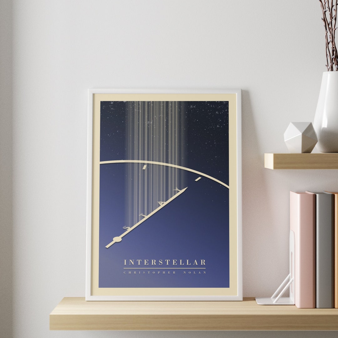 Interstellar Movie Poster | Minimalist Abstract Wall Art Print - Etsy