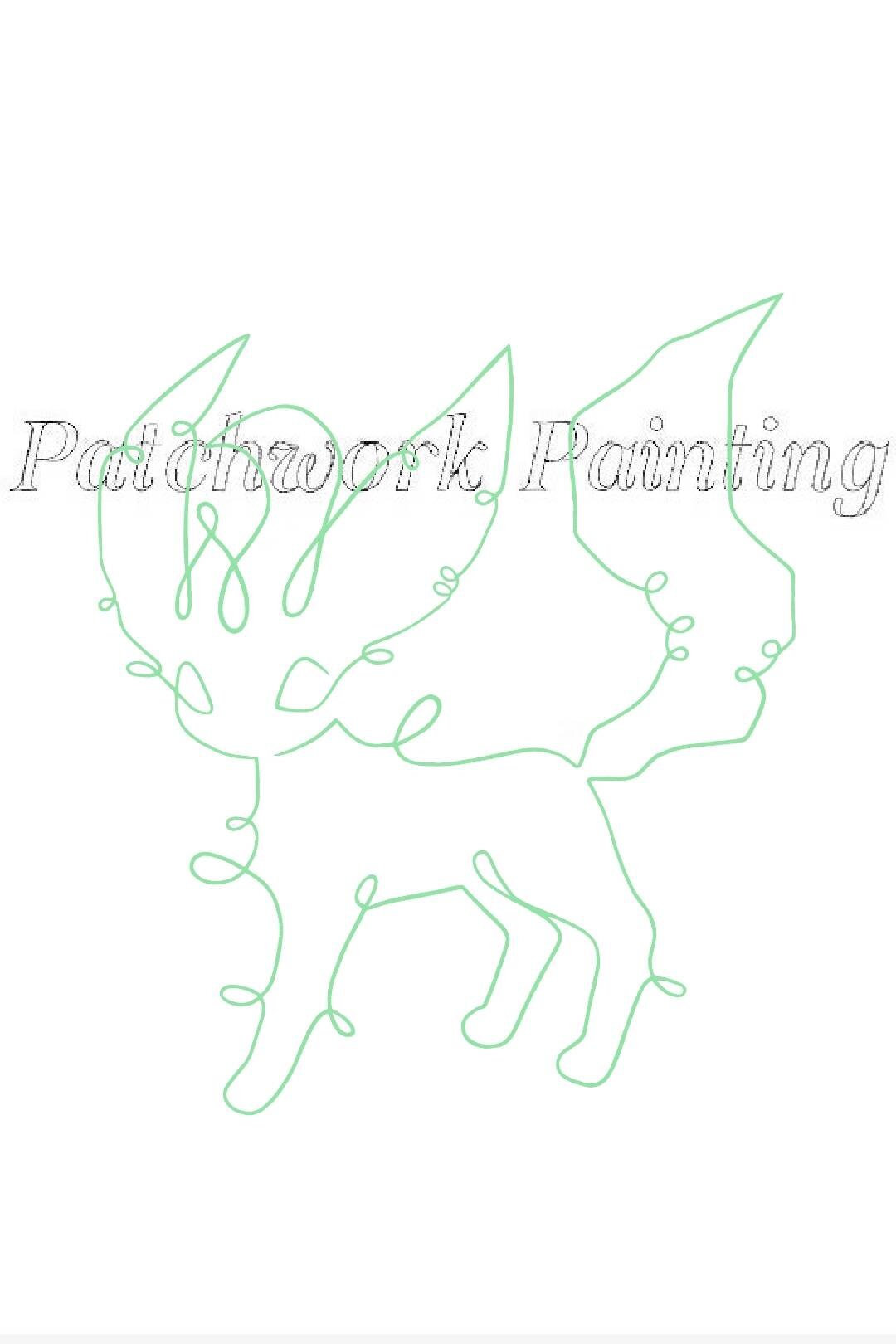 Leafeon Pokemon Minimalist Line Drawing - Etsy