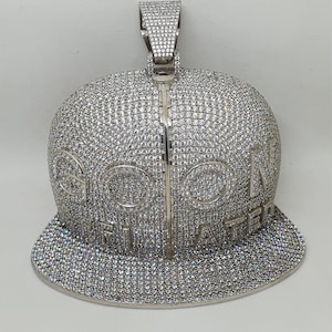 Iced Out Goon Affiliated Letter Customized CAP Shape Fully Studded 925 ...