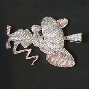 3D Cartoon Shaped Pendant Made in 925 Sterling Silver Studded With VVS ...