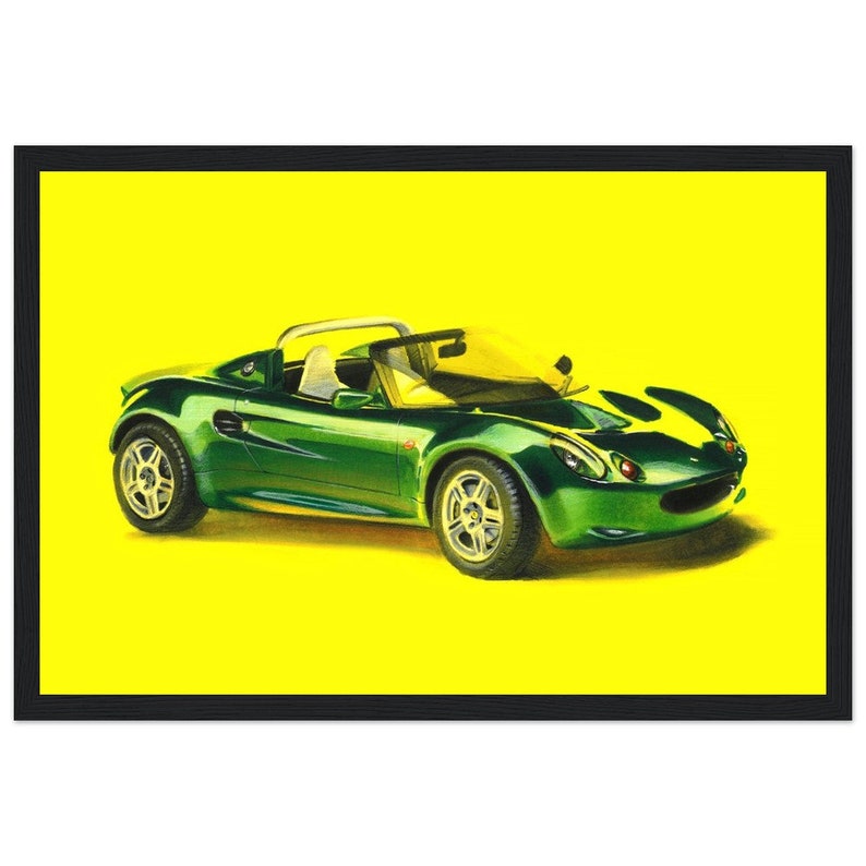Hand-drawn Lotus Elise S1 Car - A3 Poster Print - Etsy