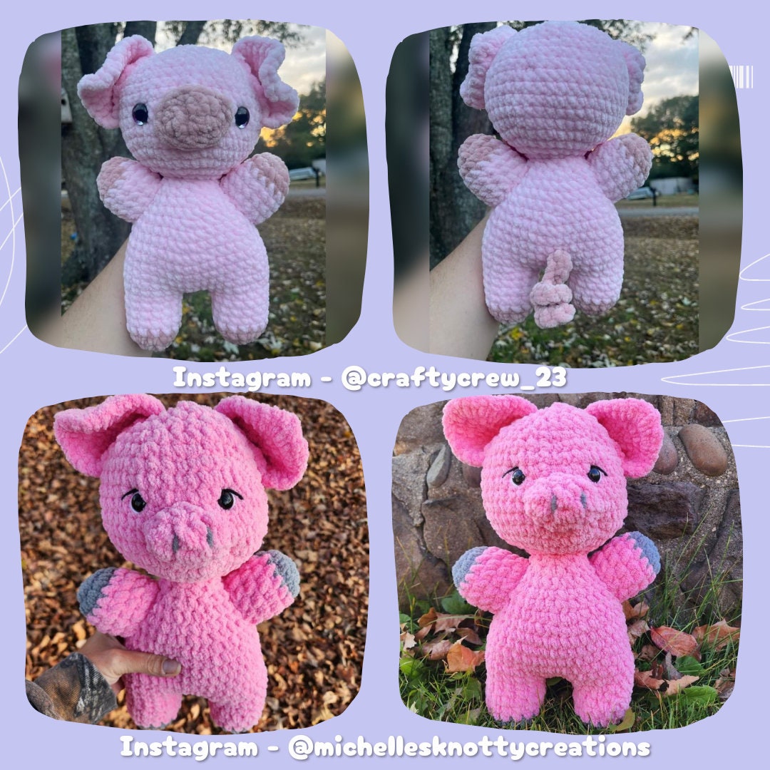 Pig Crochet Pattern - Etsy