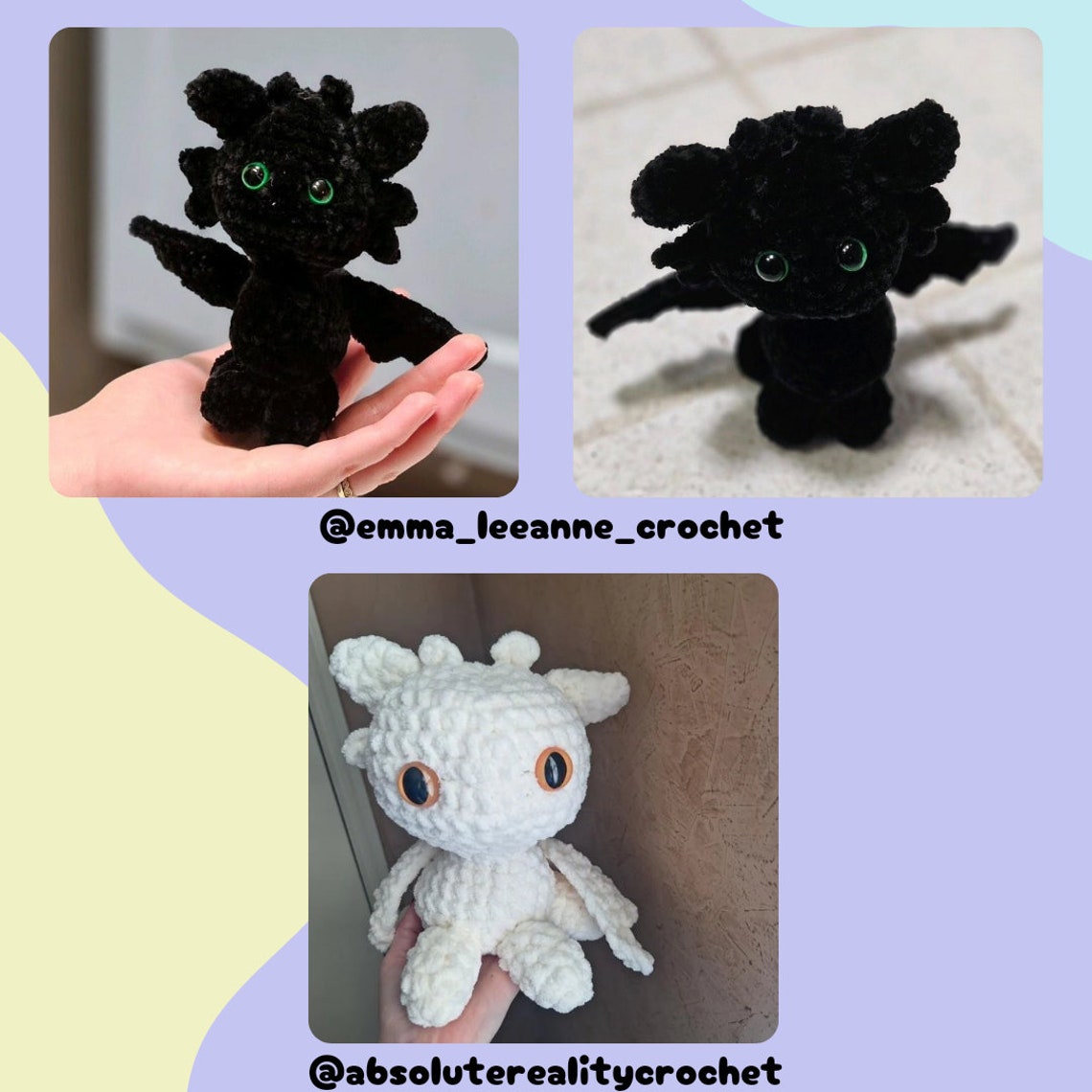 Dragon Crochet Pattern - Etsy