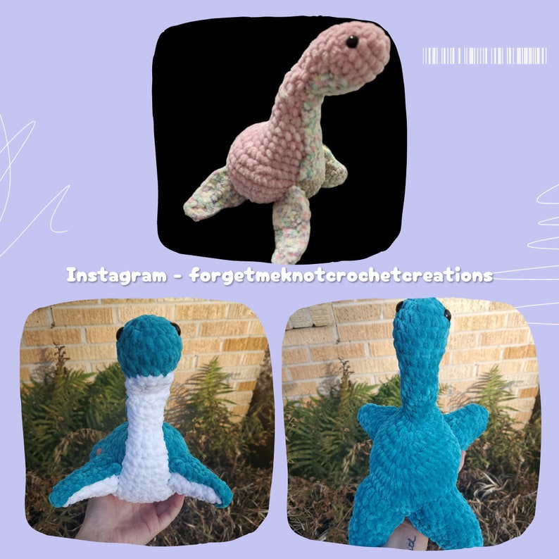 Nessie/loch Ness Monster Crochet Pattern - Etsy UK