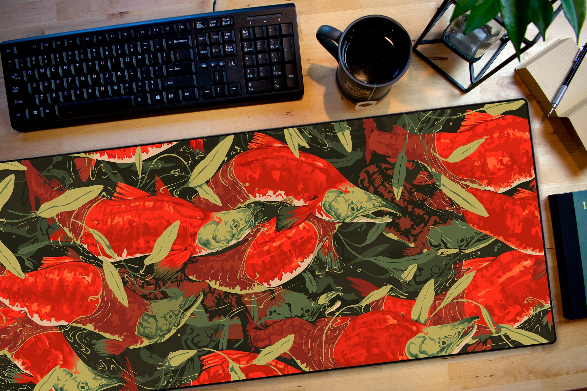 Sockeye Desk Mat Giant Mouse Pad Original Artwork | Etsy