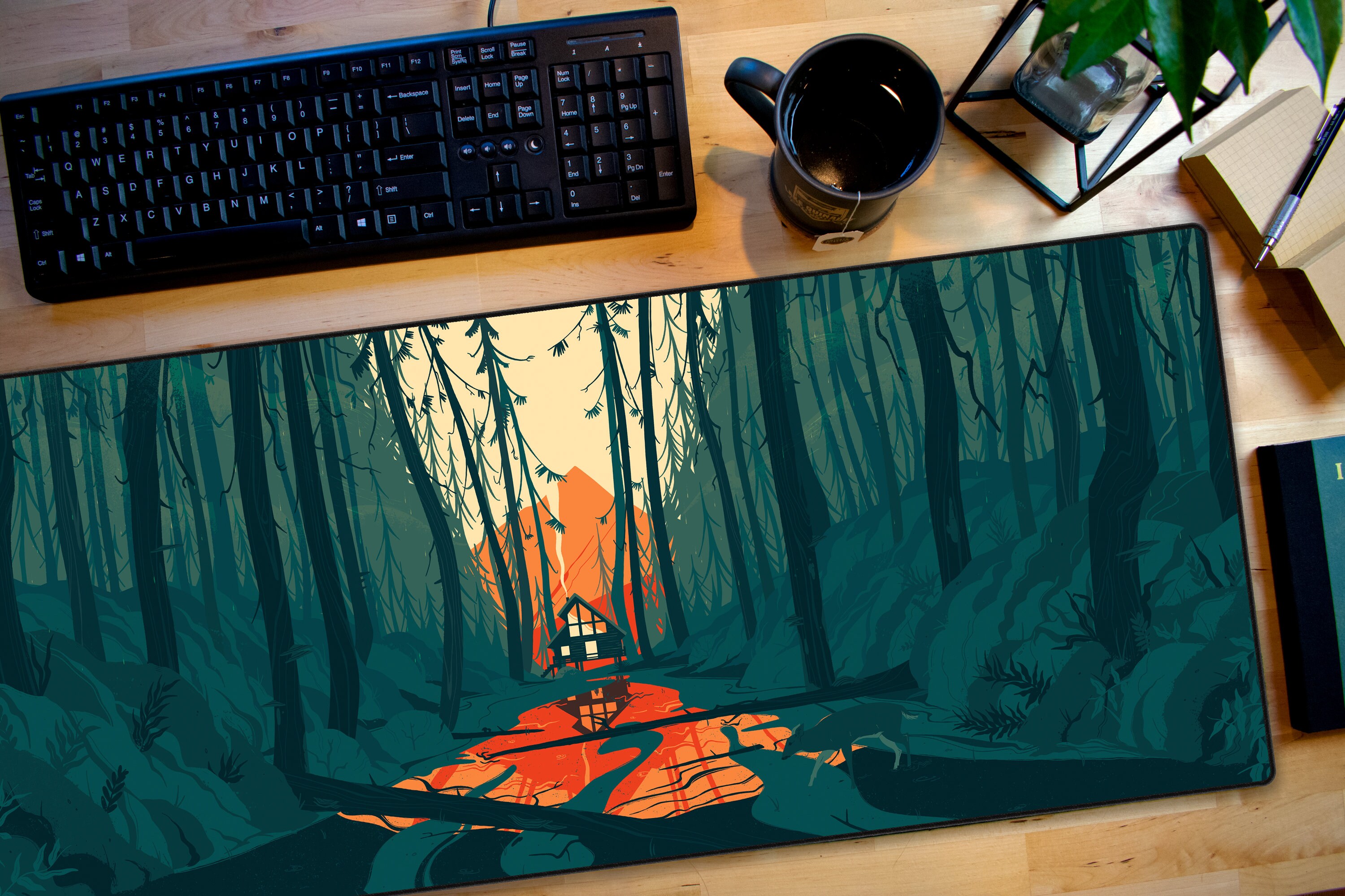 After the Rain Desk Mat Giant Mouse Pad Original Artwork - Etsy