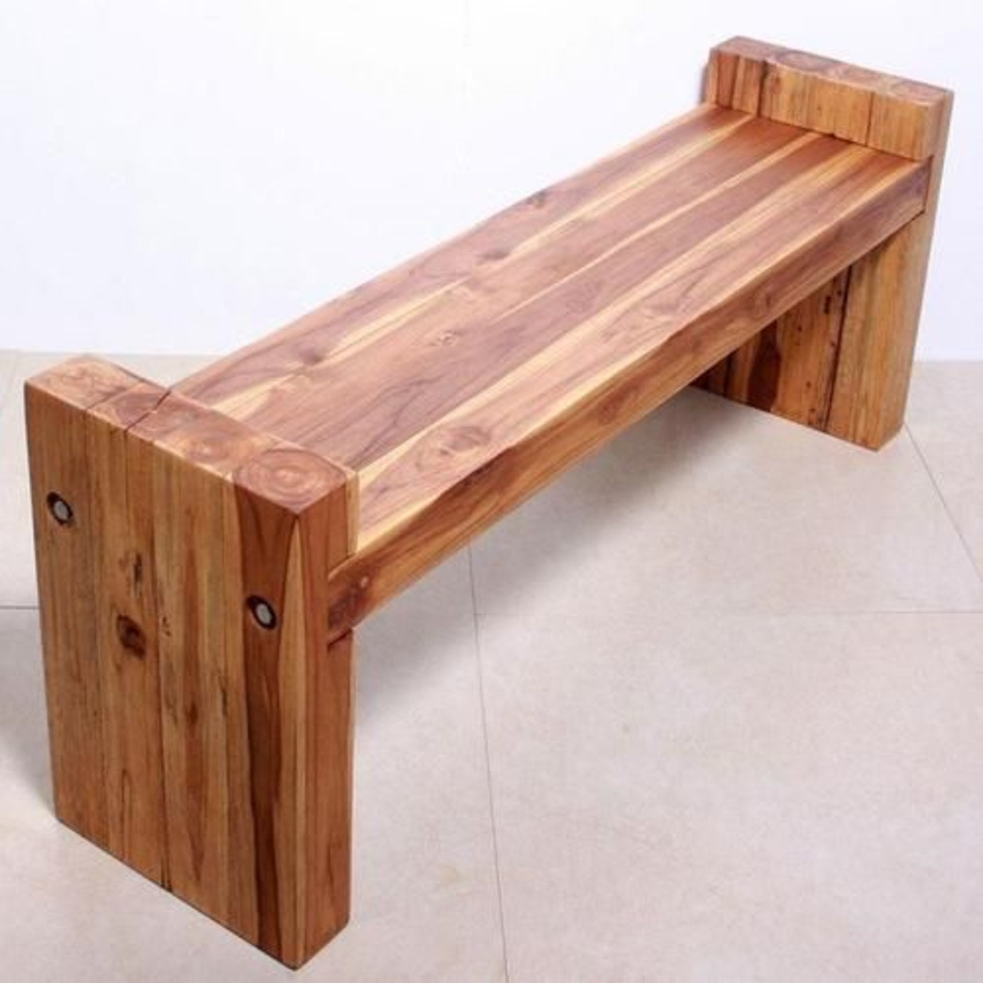 Oak Wood Kitchen Bench Rustic Wooden Bench Wooden Garden - Etsy