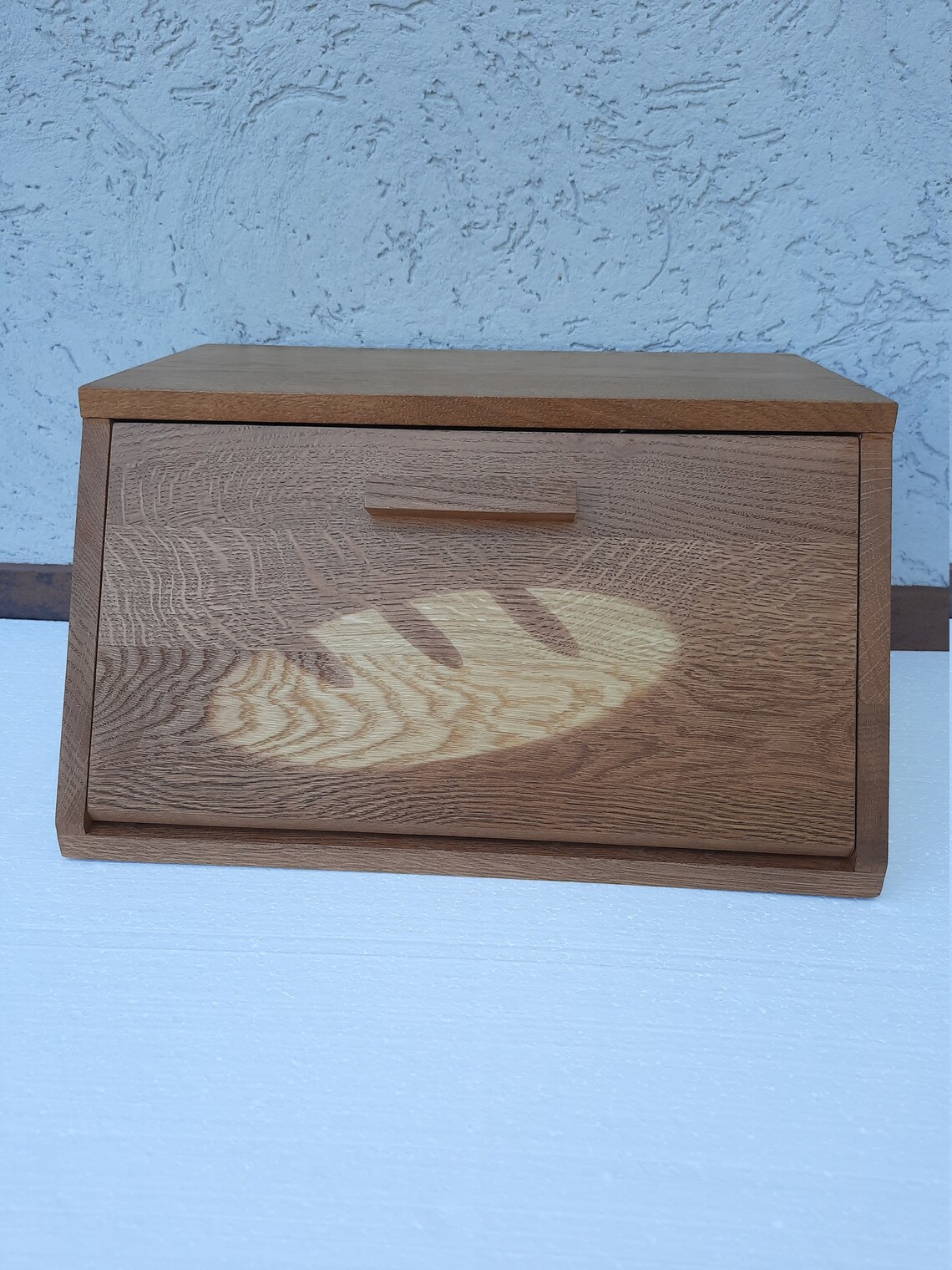 Wooden Bread Box Oak Large Bread Box 16 X 12 X 8 Inc | Etsy