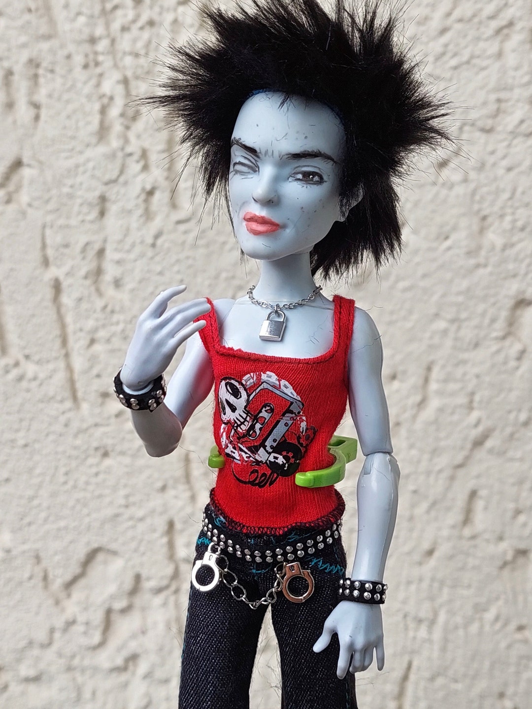 Monster High Repaint Doll sid Style Punk London '78, Sid Vicious, Sex Pistols - Etsy