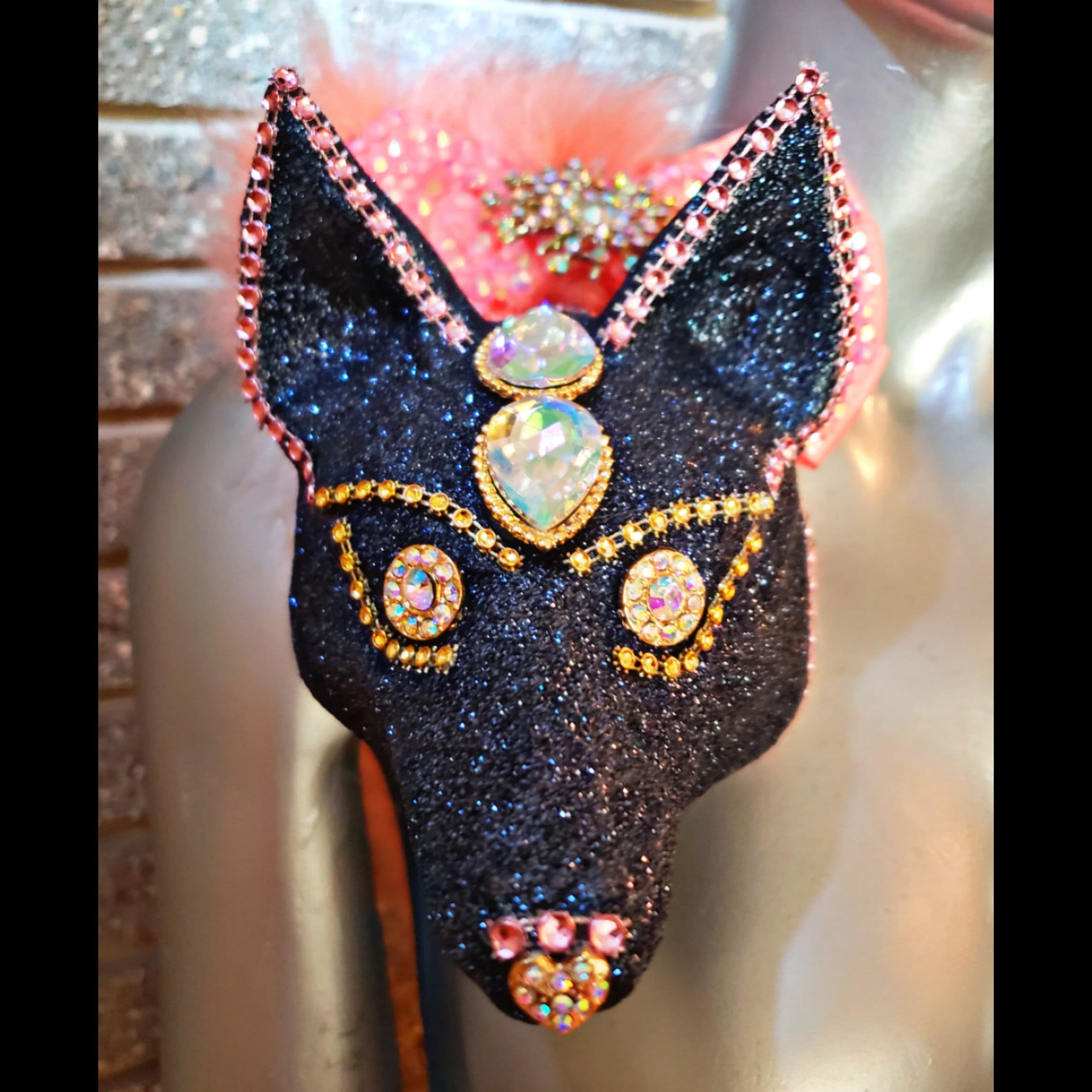 Foxy Bedazzled Burlesque Boa: Rhinestone & Faux Fur Stole - Etsy Ireland