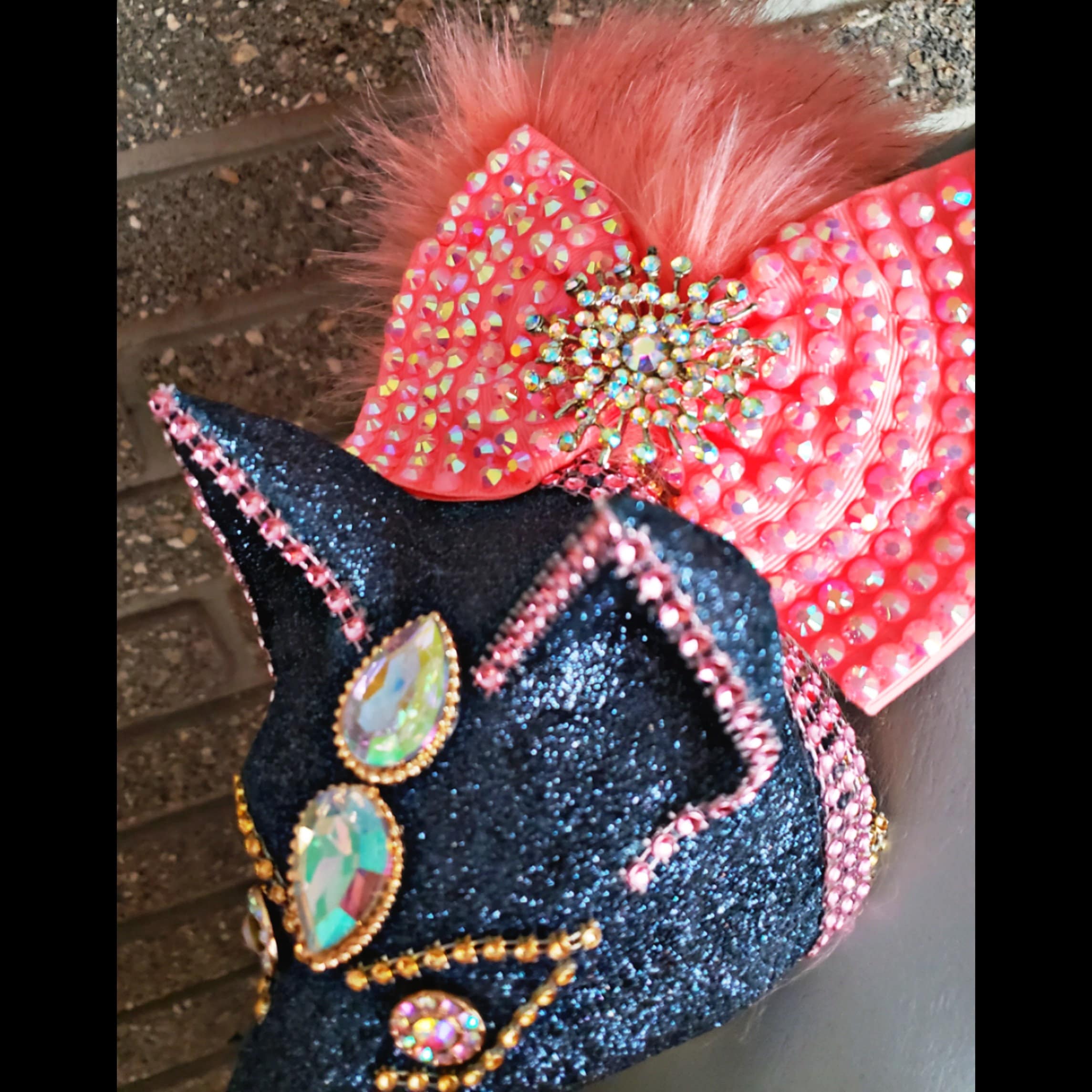 Foxy Bedazzled Burlesque Boa: Rhinestone & Faux Fur Stole - Etsy Ireland
