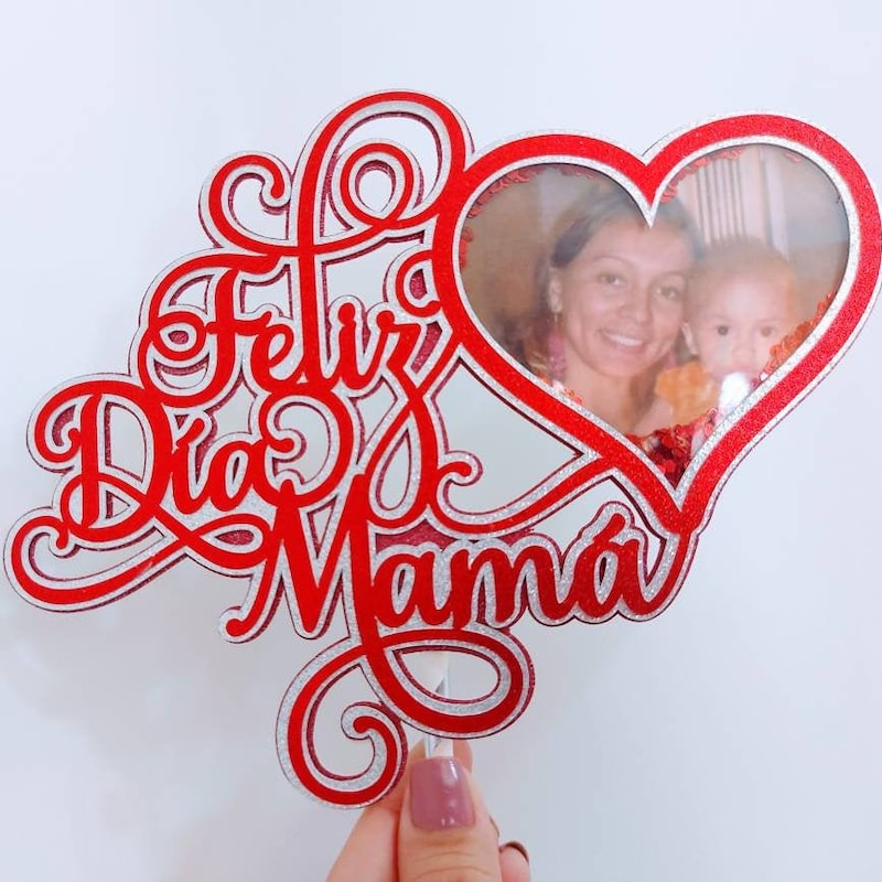 Feliz Dia Mama Cake Topper Etsy