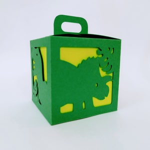 SVG Cut Files Dinosaurs Favor Box Template Birthday Boy Party Cricut ...