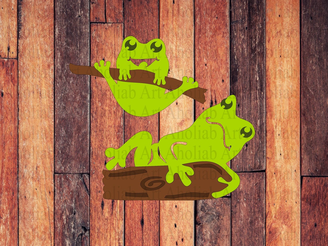 Happy Frogs SVG Cut File Cricut Layered Little Frogs | Etsy