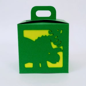 SVG Cut Files Dinosaurs Favor Box Template Birthday Boy Party Cricut ...