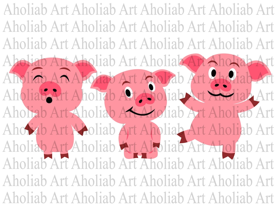 The Three Little Pigs SVG cut file Cricut 3 Pigs svg Little | Etsy