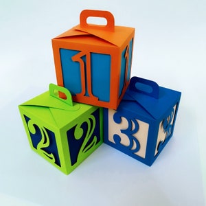 10 SVG Cut Files Numbers Favor Box Template 0 to 9 Numbers Cricut ...