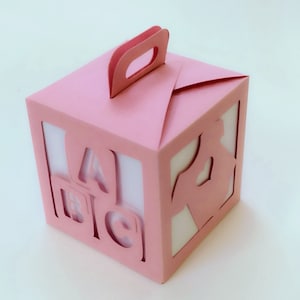 SVG Cut Files Favor Box Baby Shower Decor Cricut Silhouette Cameo Laser ...