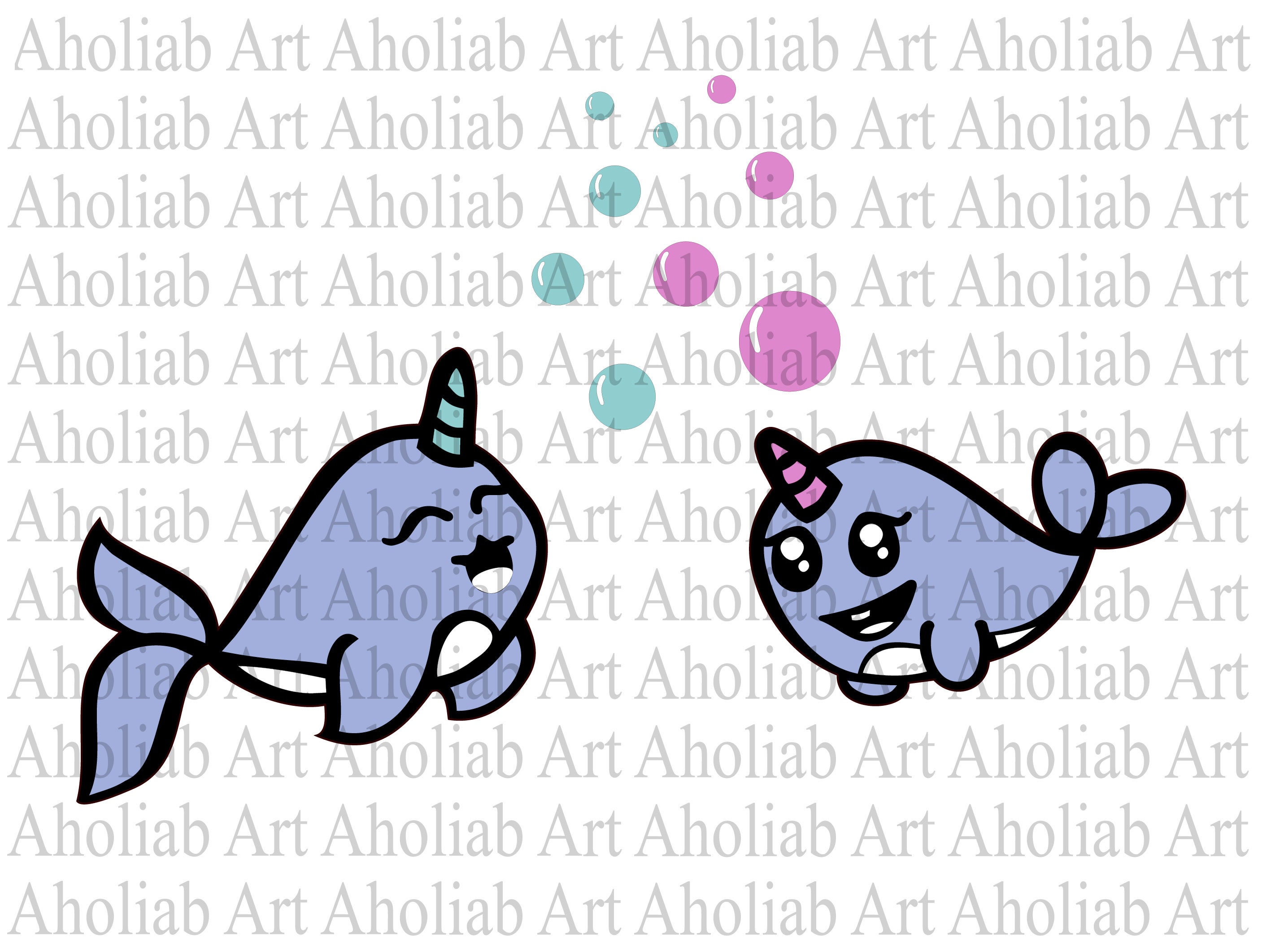 Narwhal SVG cut file Cricut Layered svg Unicorn Cute Narwhal Silhouette ...