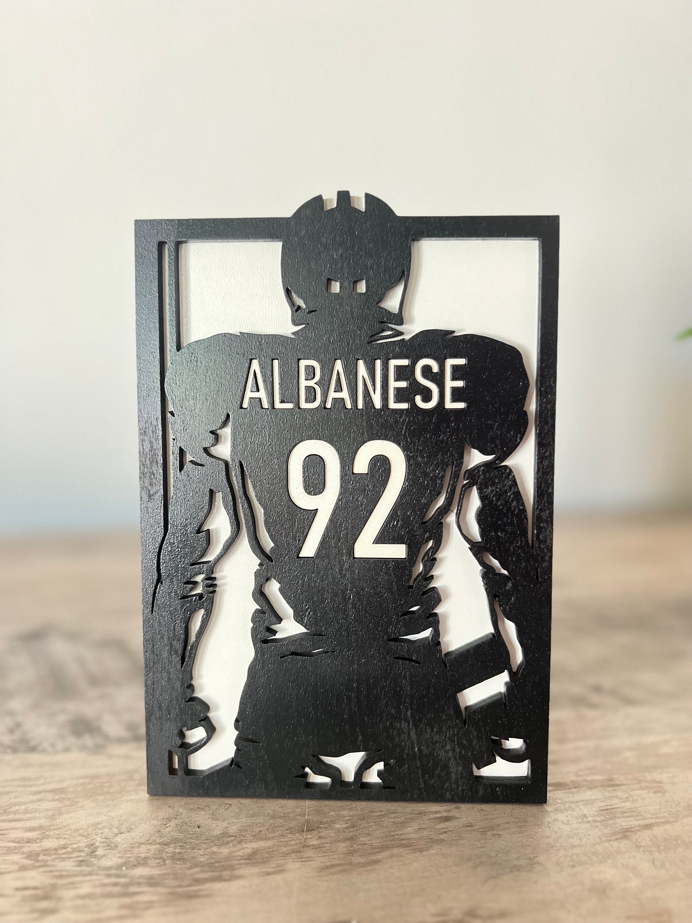 Personalized Football Player Wood Sign: Senior Team Gift, Sports Decor ...