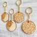 Personalized Floral Wooden Keychain Custom Cheetah Keychain - Etsy
