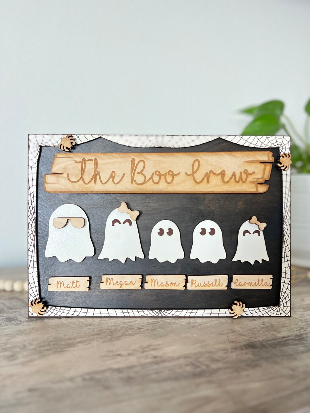 Halloween Sign Custom Family Halloween Sign Personalized Halloween Sign ...