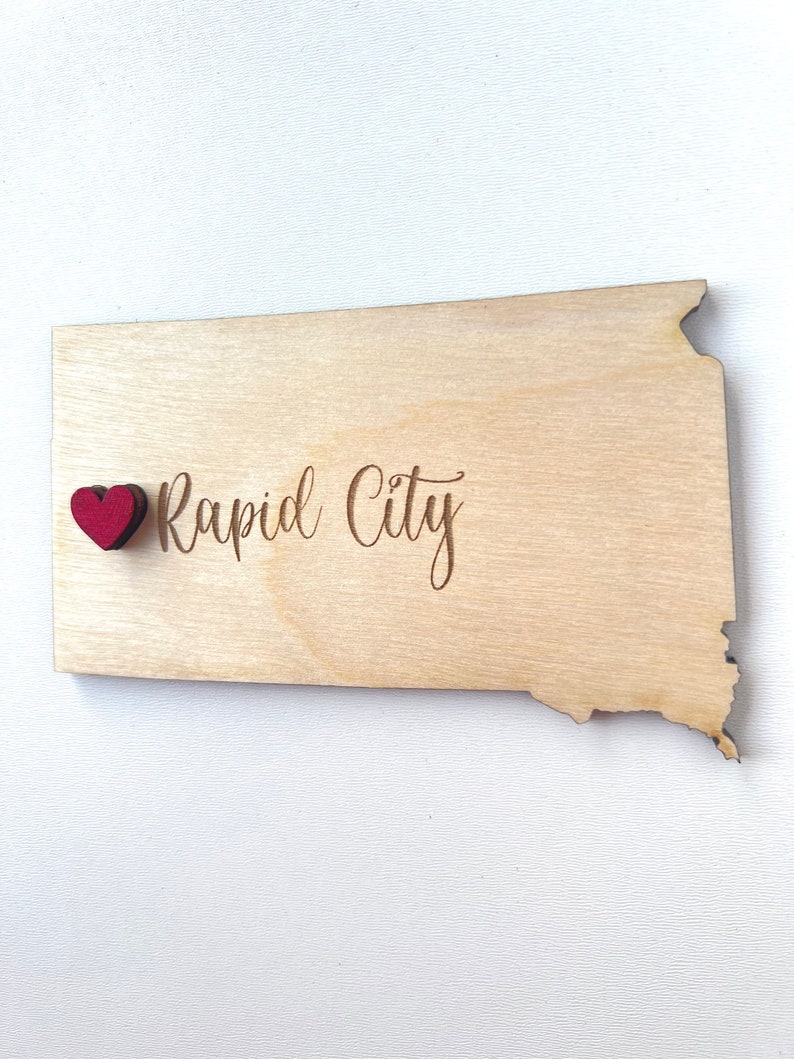 Custom State Engraved Wood Sign, Personalized City Heart Art - Etsy