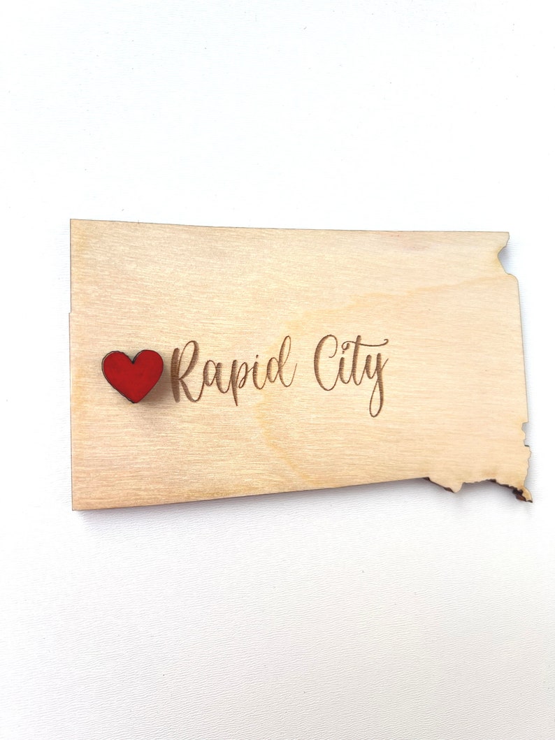Custom State Engraved Wood Sign, Personalized City Heart Art - Etsy