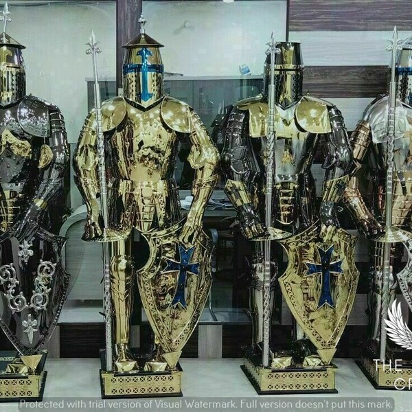 Medieval Templar Knight Full Body Set - Etsy