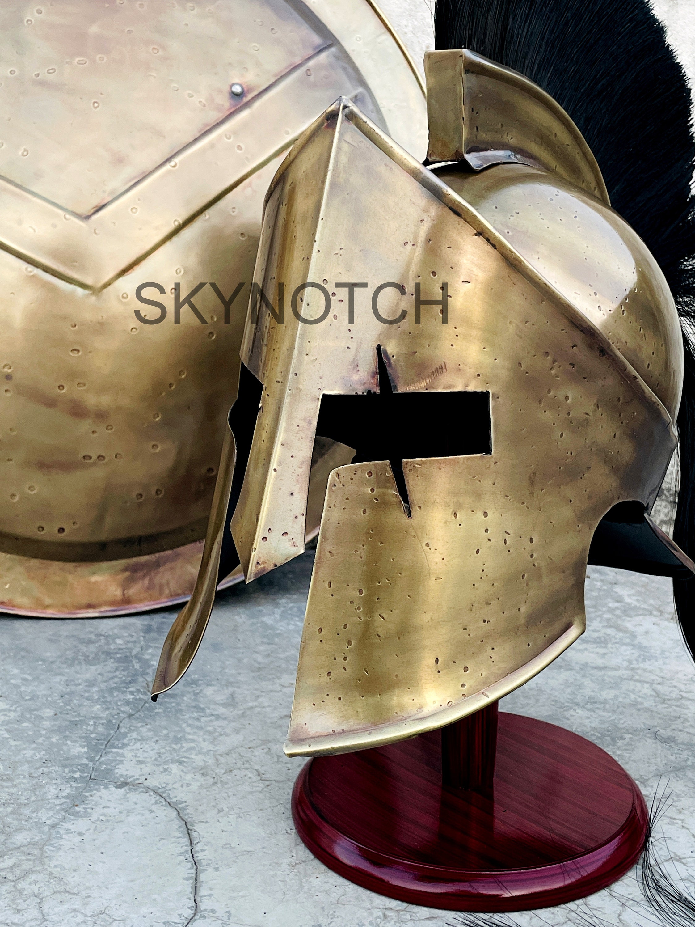 Spartan Helmet And Shield 300