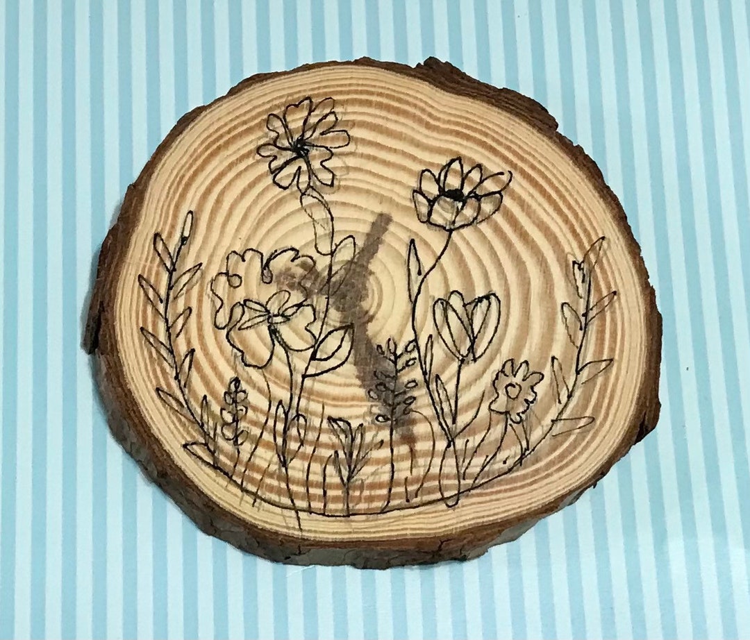 Lined Flower Coaster - Etsy