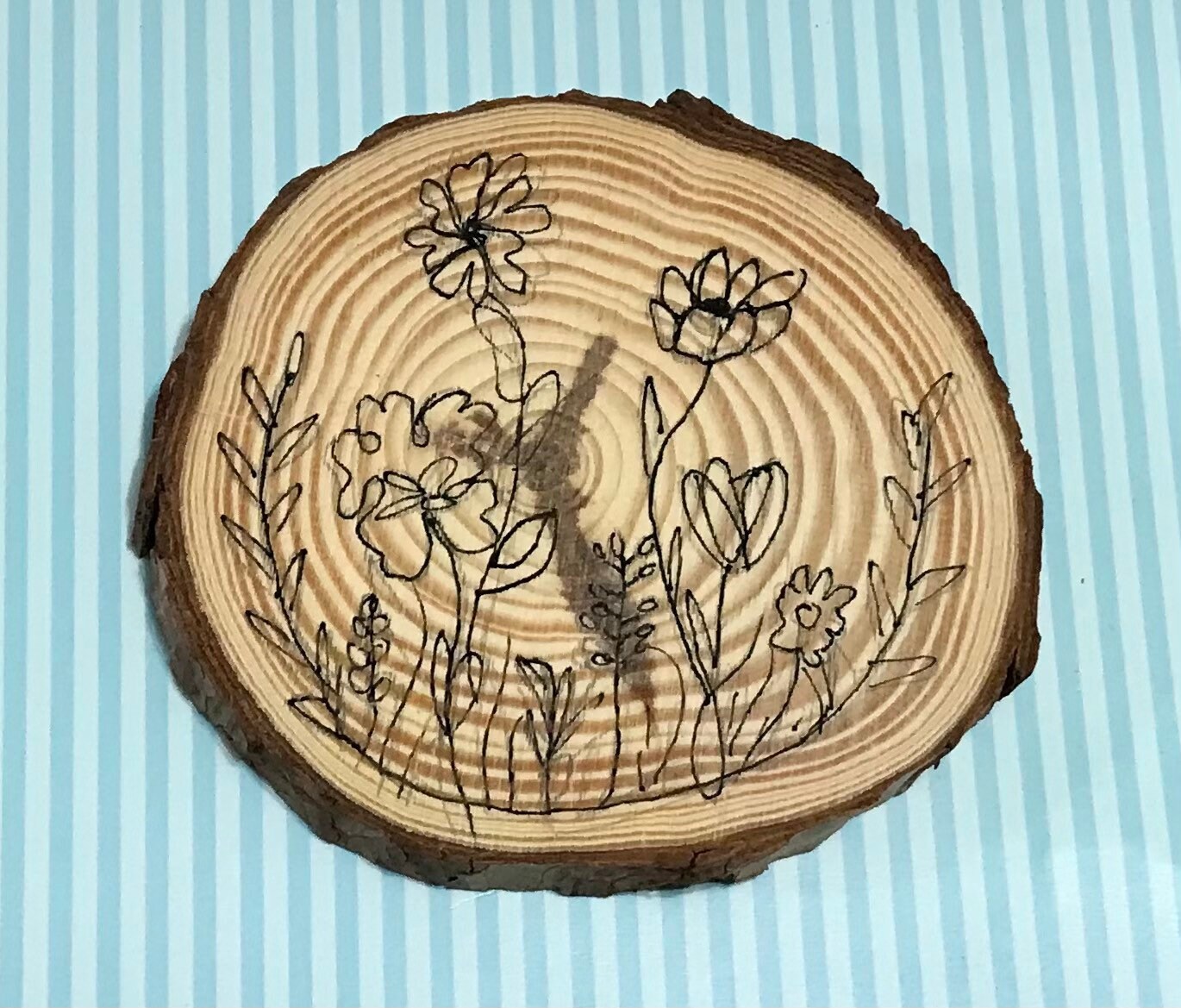 Lined Flower Coaster - Etsy