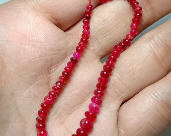 Red spinel beads | Etsy