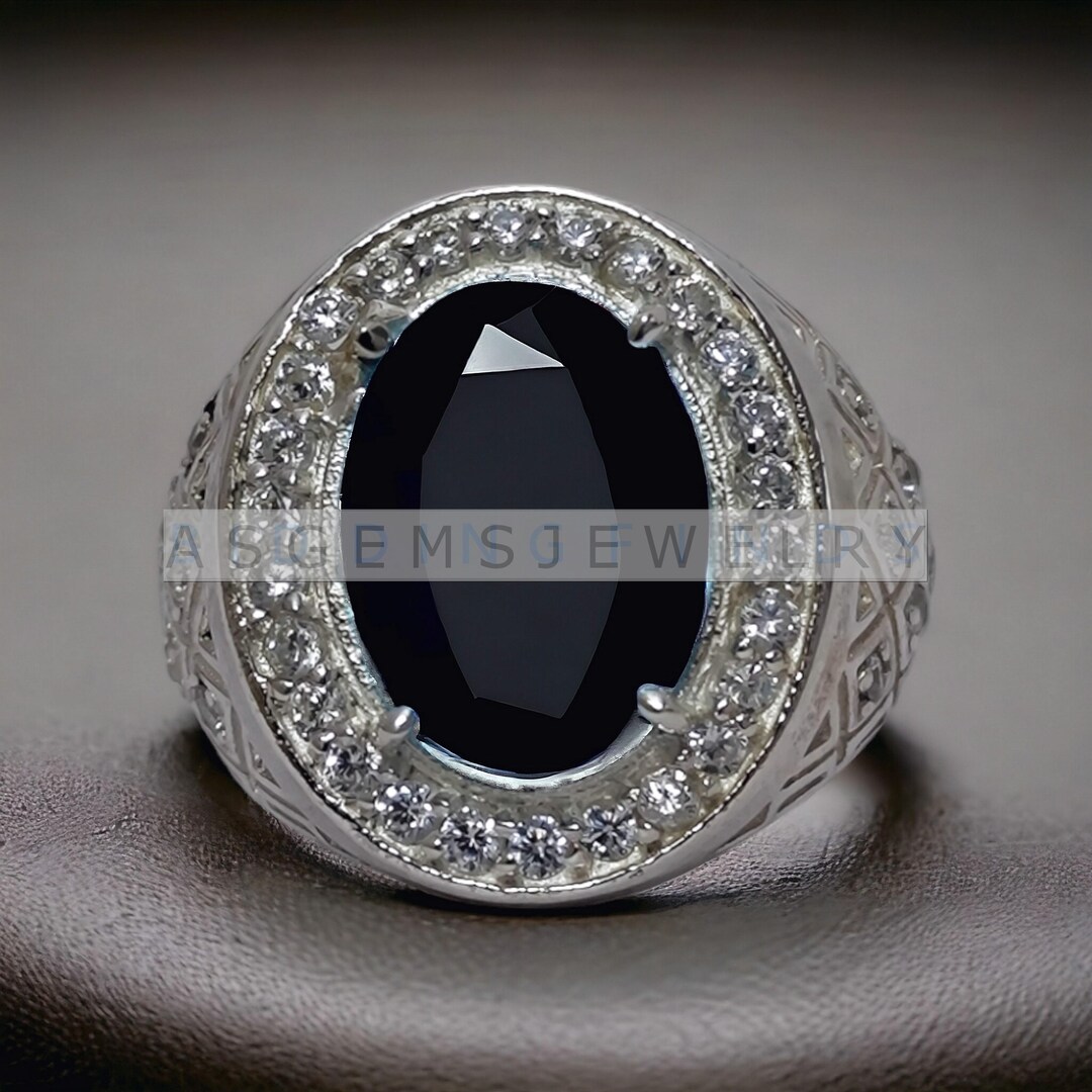 Black Onyx Signet Ring: Handmade Sterling Silver, December Birthstone ...