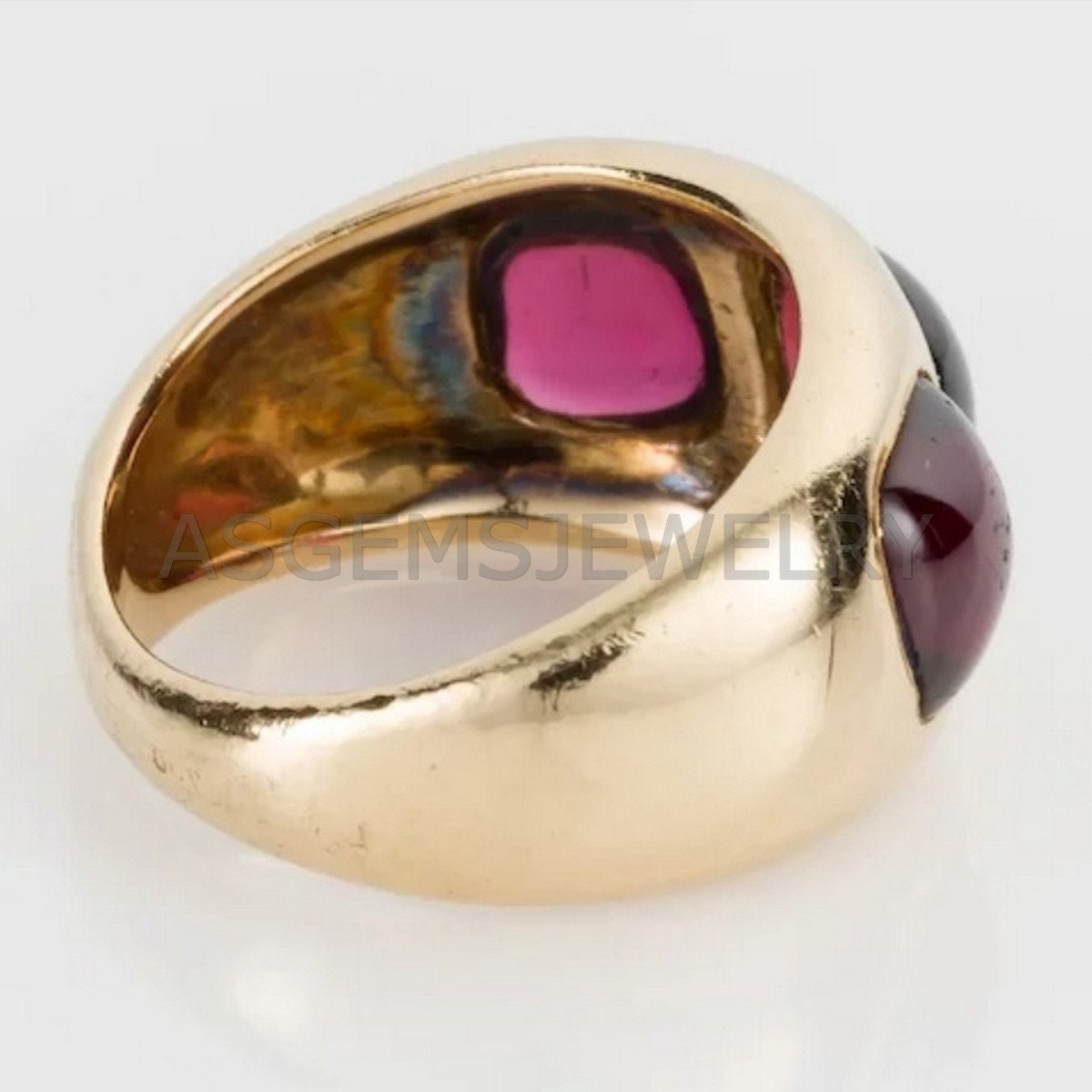 Natural Ruby Cushion Gem Ring in Solid 925 Sterling Silveraaa - Etsy