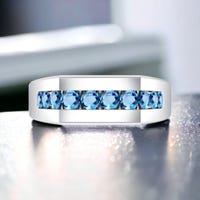 Blue Stone Ring - Etsy