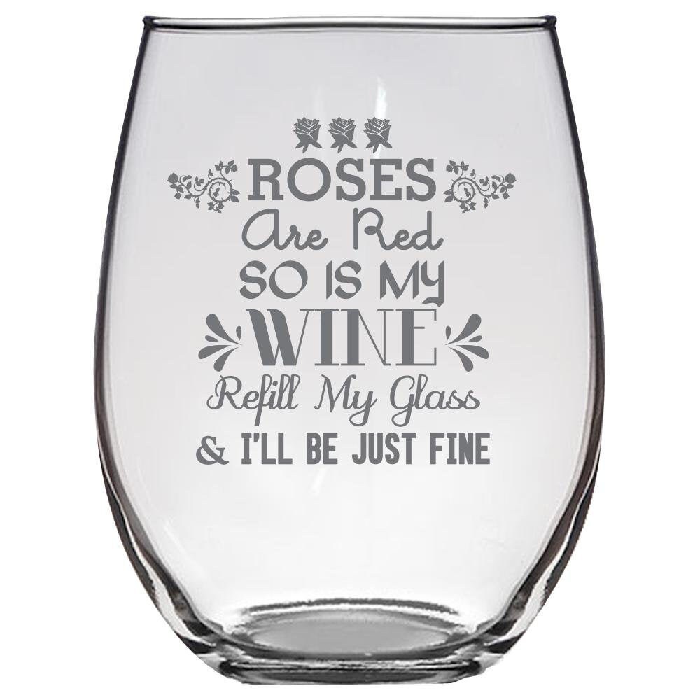 Glassware Stemless Wine Glass Refill My Glass & I'll | Etsy