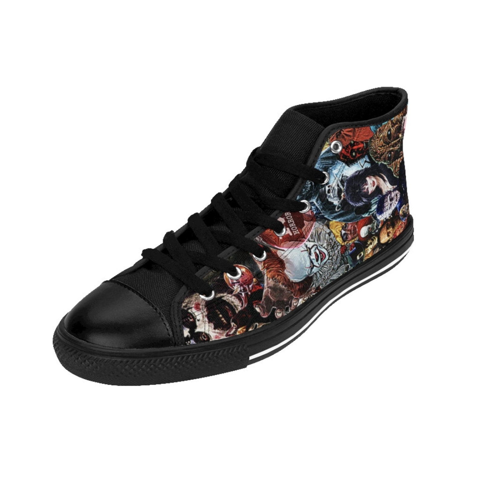 Horror Movie Character High-top Sneakers: Halloween Fashion Shoes - Etsy