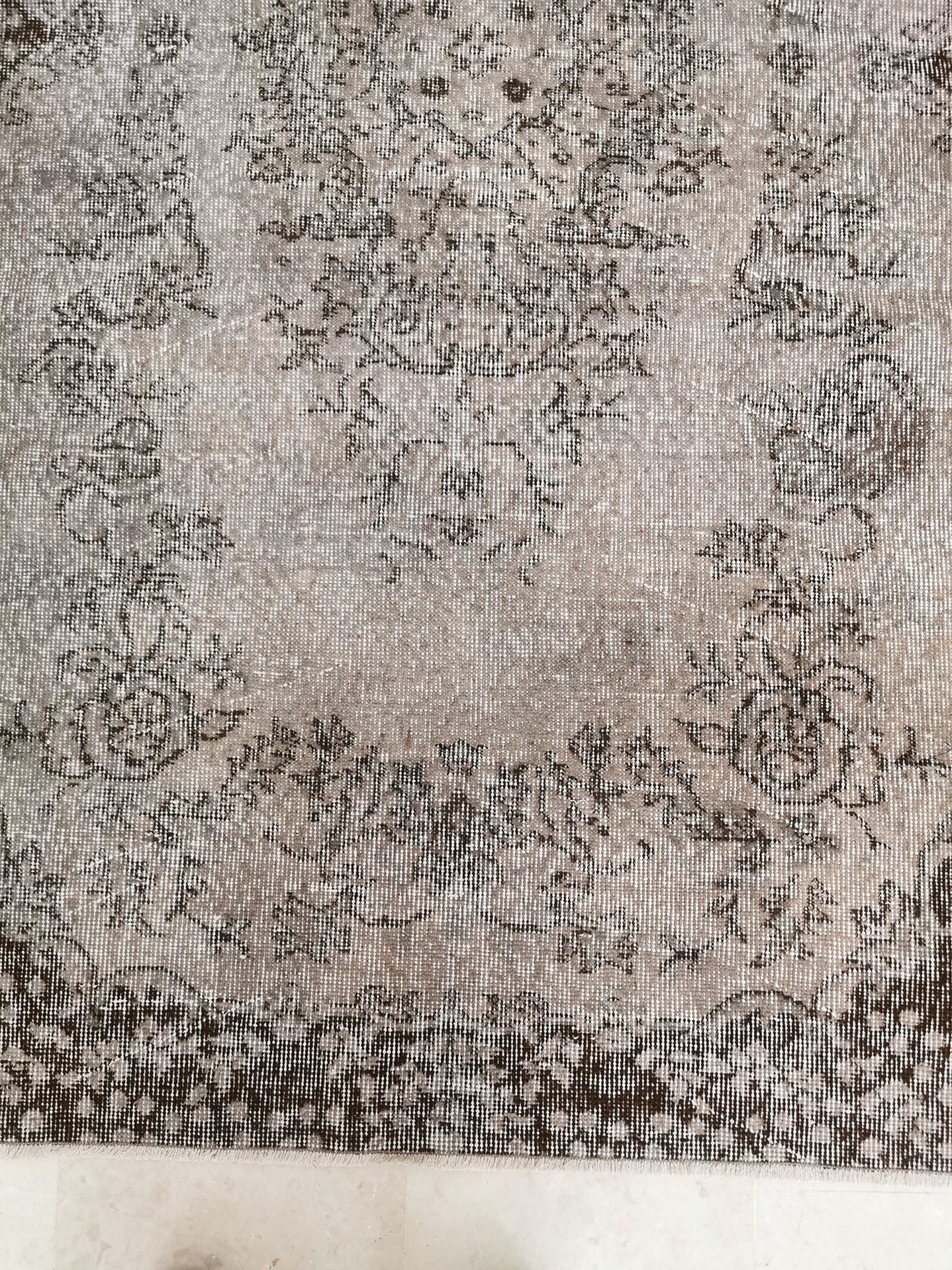 Pastel color rug/vintage area rug/ oushak rug / turkish rug / | Etsy