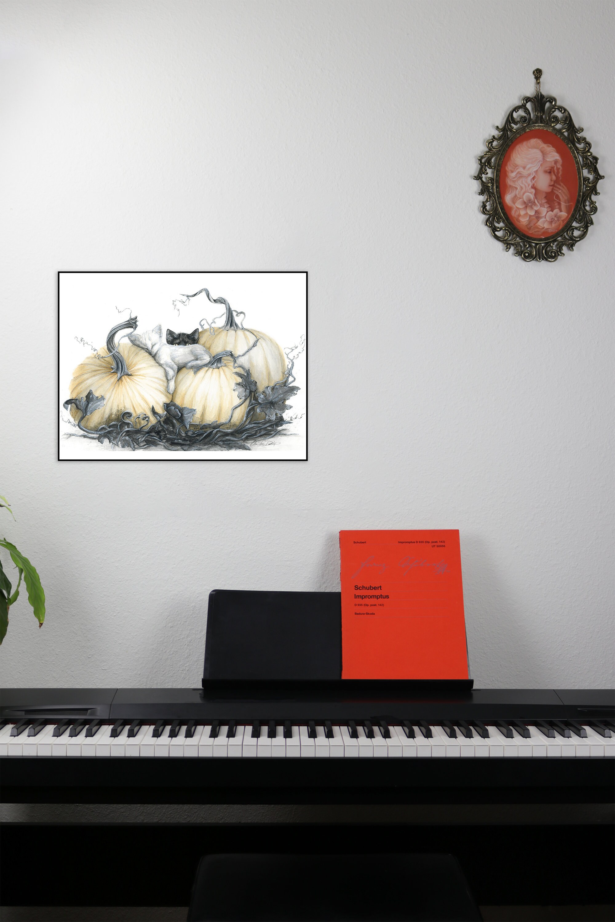 Autumn Mischief: Print of Original Watercolor & India Ink | Etsy