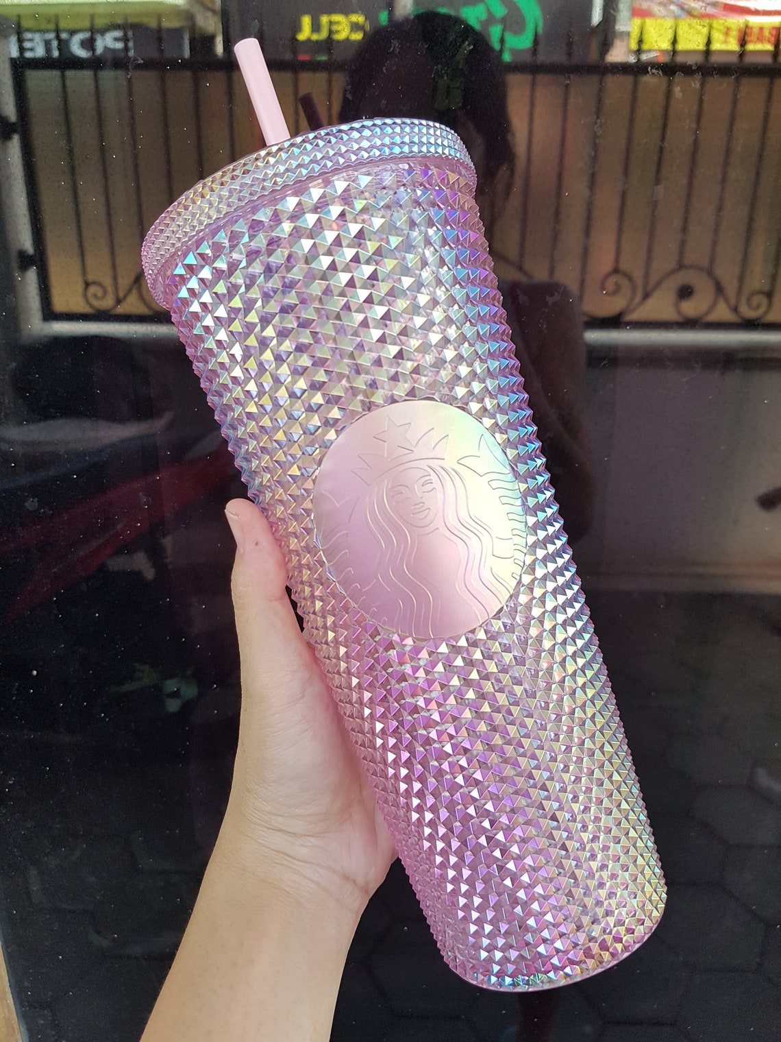 Starbucks Studded Bling Pink Cold Cup 2021 Edición Limitada | Etsy